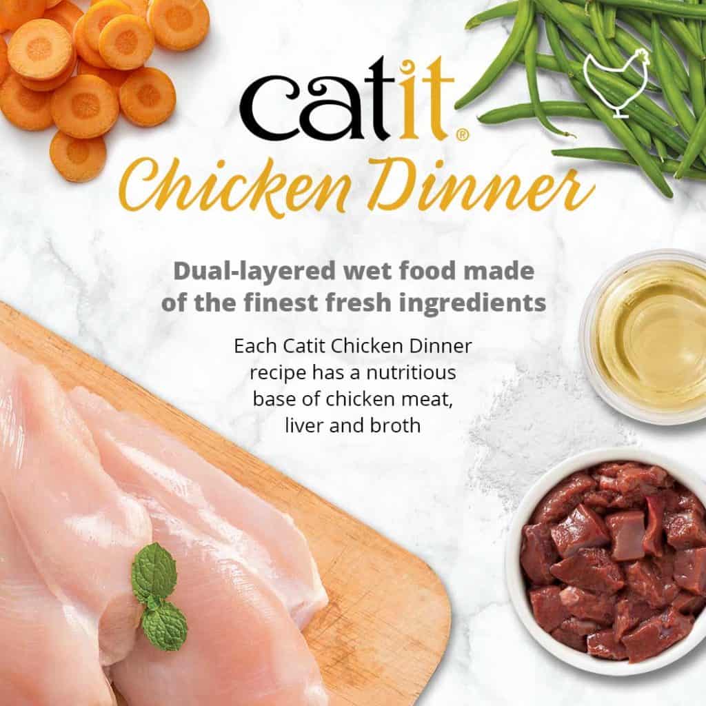 CatIt Chicken Dinner Wet Cat Food Varieties | UPCO Pet Supplies