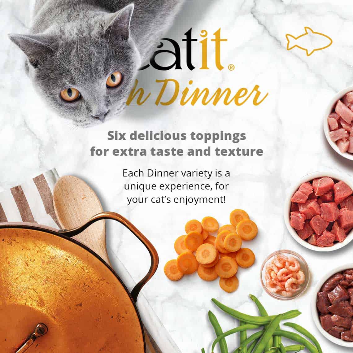 CatIt Fish Dinner Wet Cat Food Varieties | UPCO Pet Supplies
