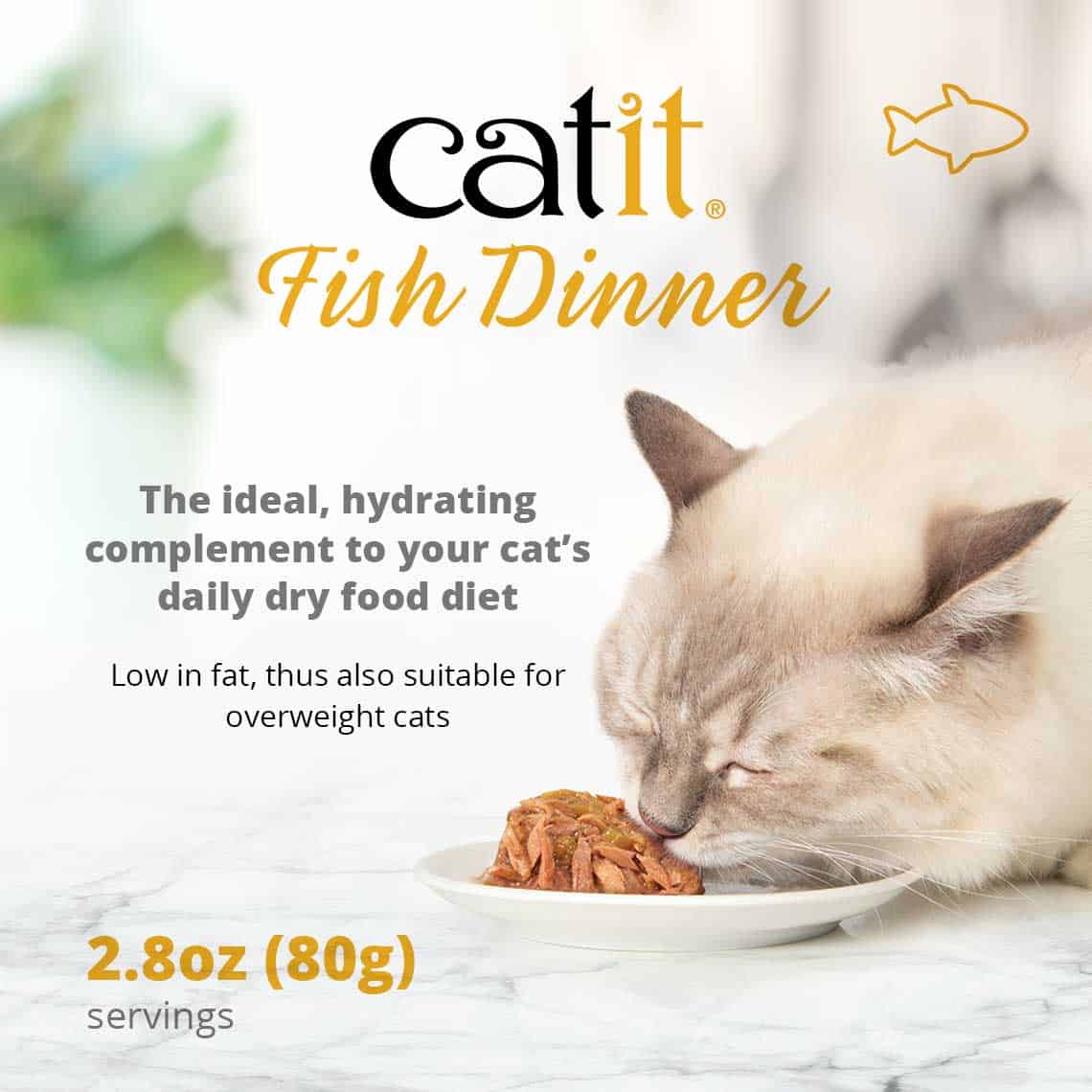 CatIt Fish Dinner Wet Cat Food Varieties | UPCO Pet Supplies